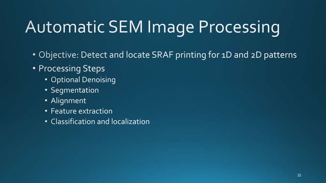 Machine learning for SRAF Printing Prediction | PPTX