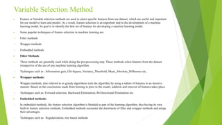 Machine Learning statistical model using Transportation data | PPT