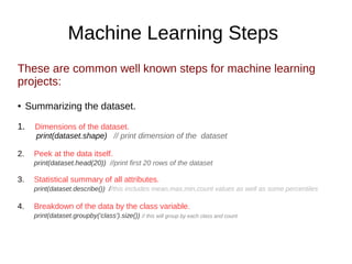 Quick Machine learning projects steps in 5 mins | ODP