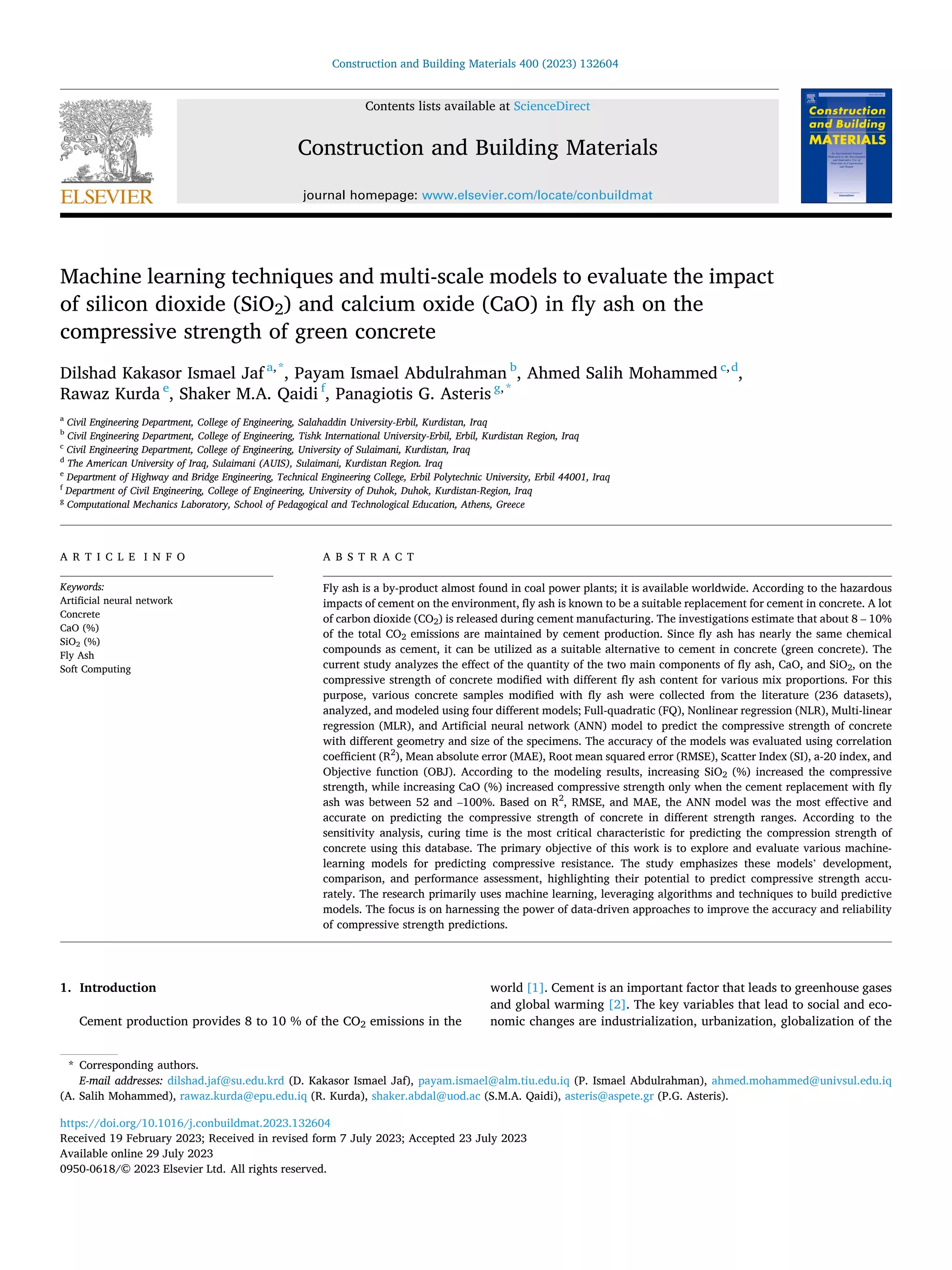 Machine learning techniques and multi-scale models to evaluate the impact of silicon dioxide ...