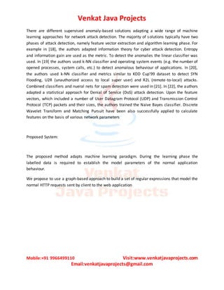 Machine learning techniques applied to detect cyber attacks on web applications | DOCX