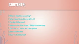 Machine Learning & The Future Of AI | PPT