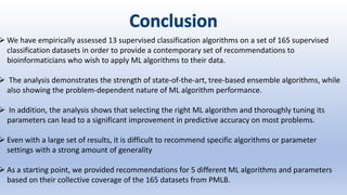 Machine learning to solve bioinformatics problems | PPTX | Artificial ...