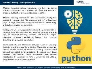 Machine Learning Training Bootcamp