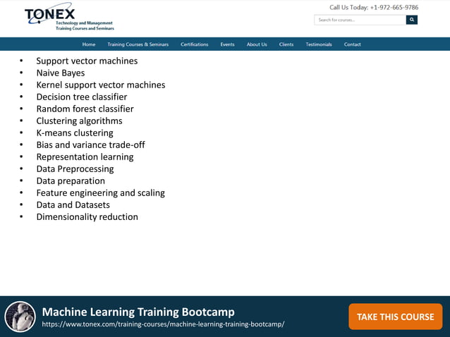 Machine Learning Training Bootcamp | PPTX