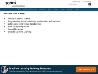 Machine Learning Training Bootcamp | PPTX