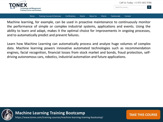 Machine Learning Training Bootcamp | PPTX