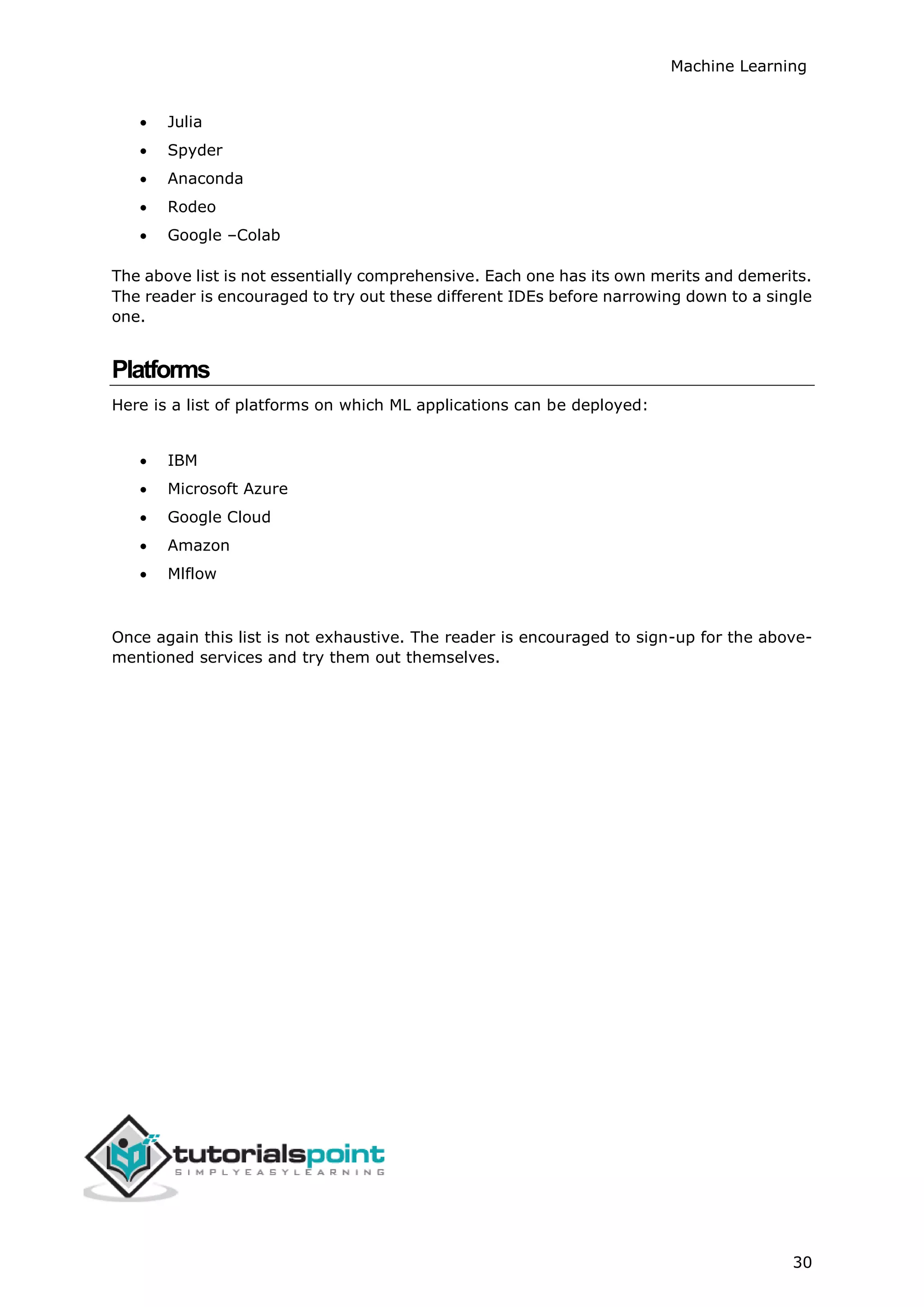 Machine learning tutorial | PDF