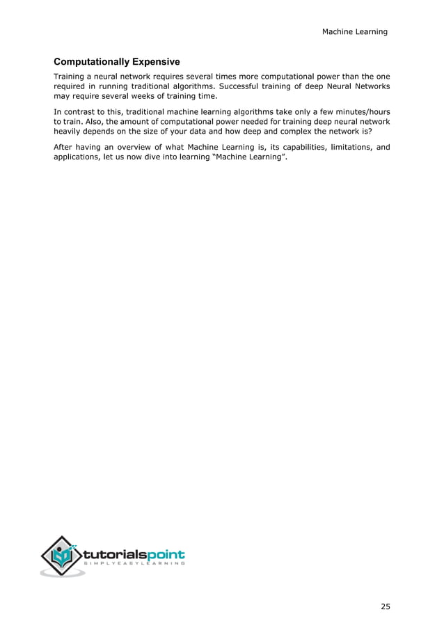 Machine learning tutorial | PDF