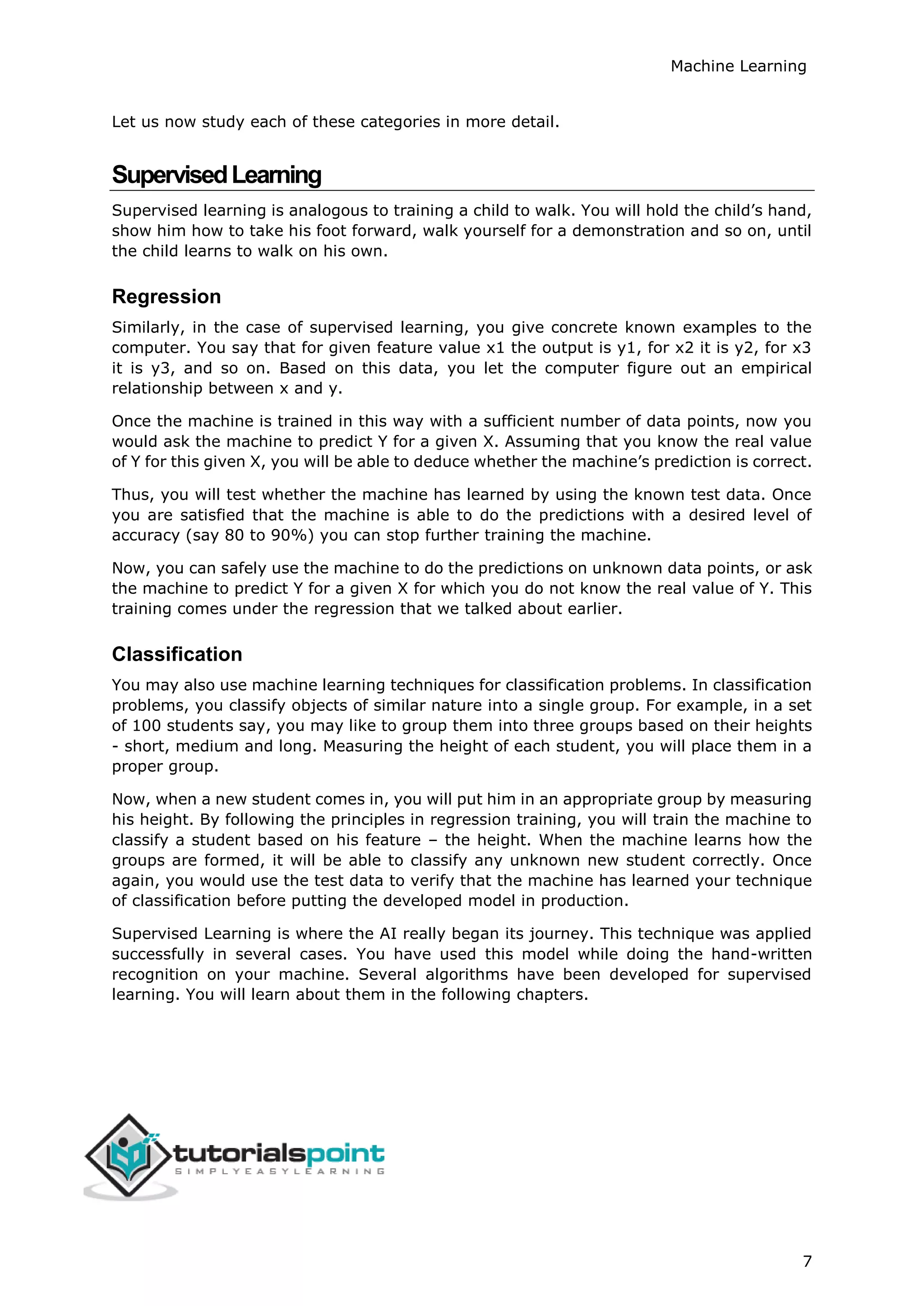 Machine learning tutorial | PDF