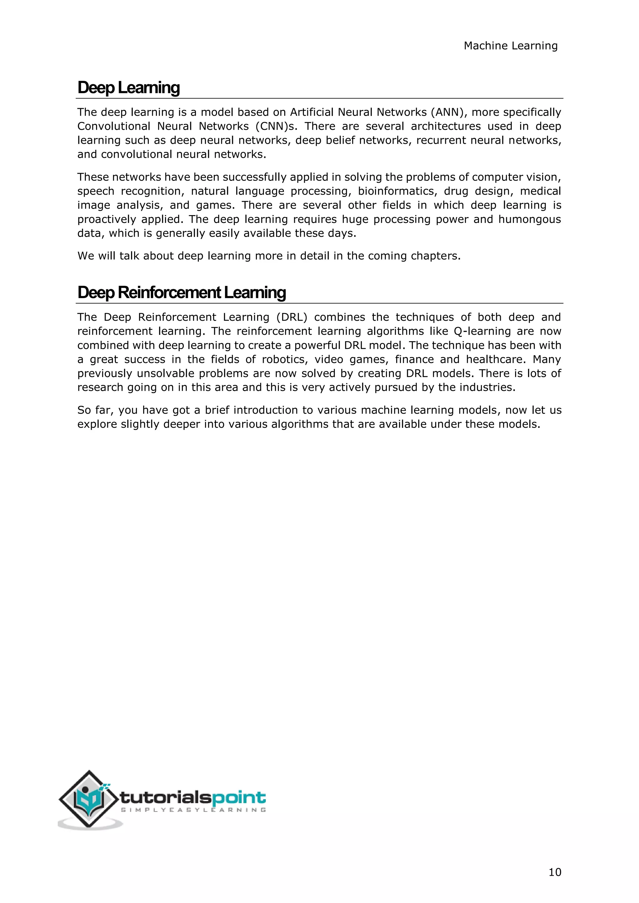 Machine learning tutorial | PDF