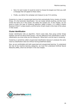 Machine learning tutorial | PDF