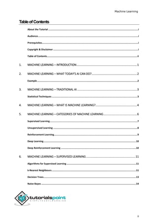 Machine learning tutorial | PDF