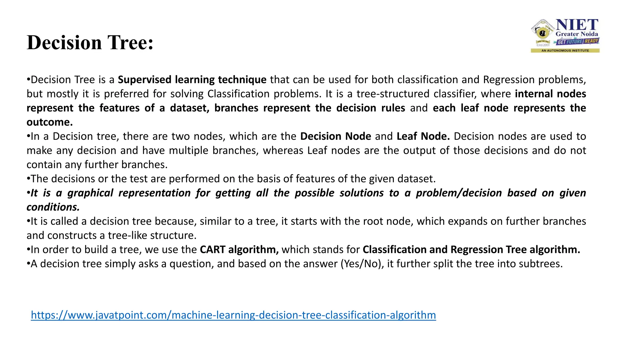 Machine Learning Unit-5 Decesion Trees & Random Forest.pdf