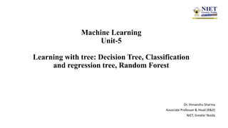 Machine Learning Unit-5 Decesion Trees & Random Forest.pdf