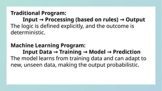 MACHINE LEARNING INTRODUCTION FOR BEGINNERS | PPTX