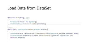 Machine Learning With ML.Net.pptx