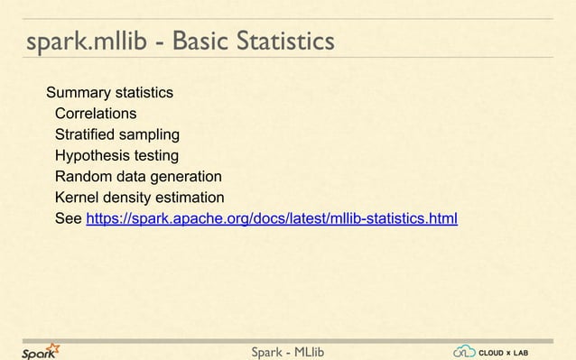 Machine Learning With Apache Spark Mllib Big Data Hadoop Spark Tutorial Cloudxlab Ppt