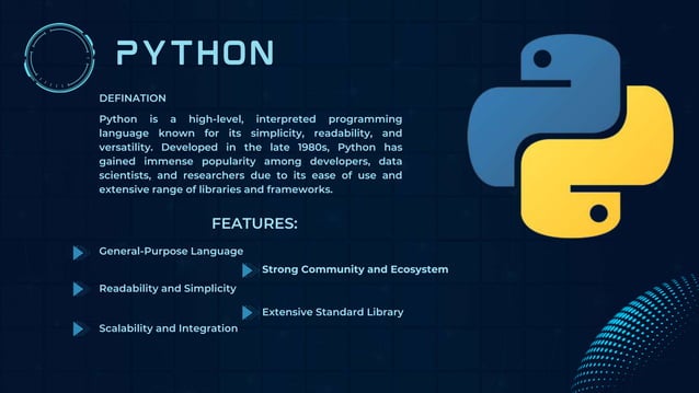 MACHINE LEARNING WITH PYTHON PPT.pptx | Programming Languages | Computing