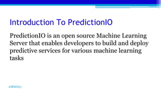 Machine learning with salesforce data using prediction io | PPT