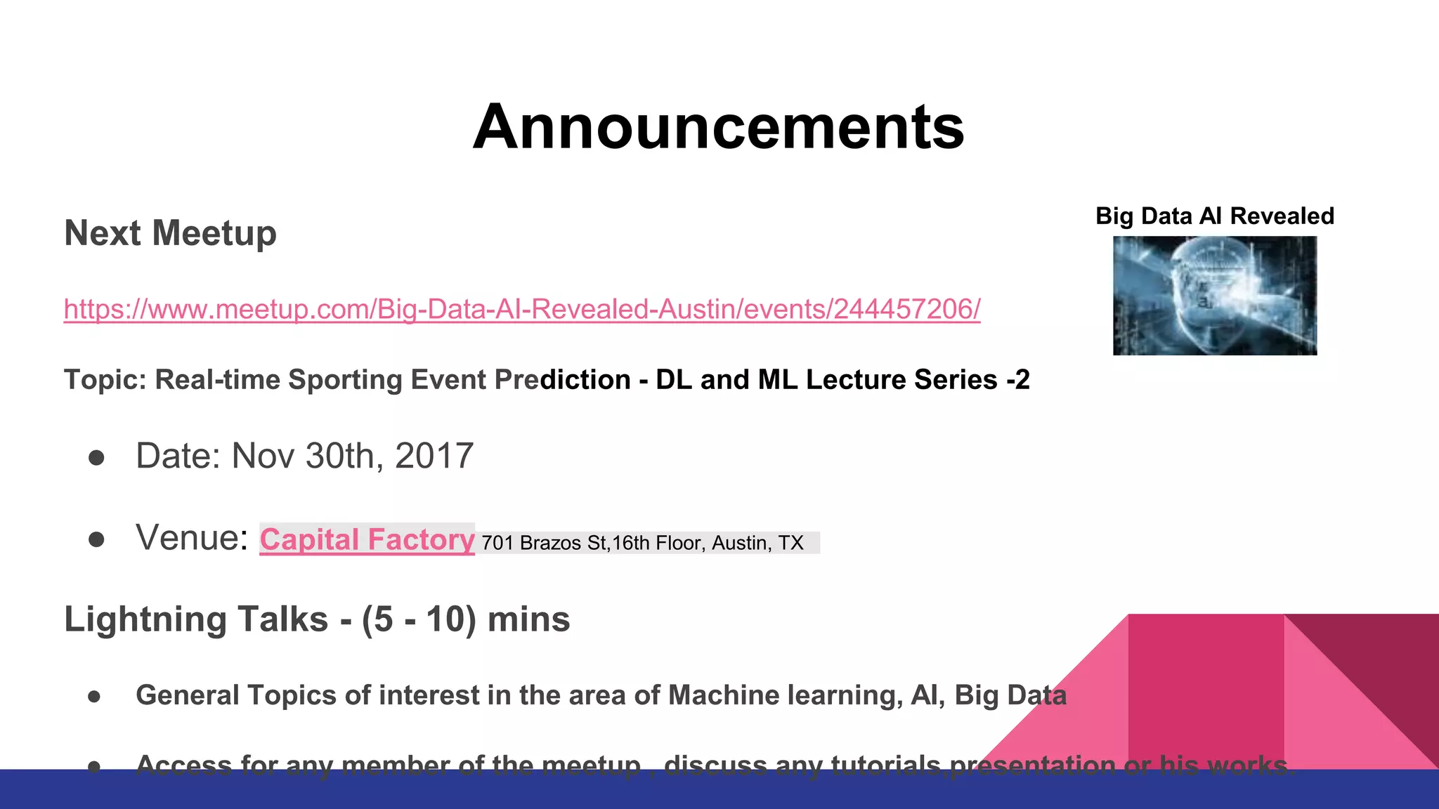 Machine learning using TensorFlow on DSX | PPTX