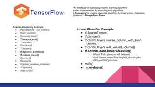 Machine learning using TensorFlow on DSX | PPTX