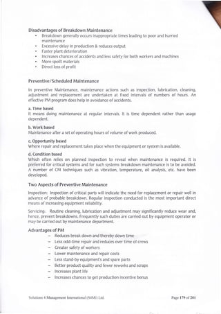 Machine Maintenance and Management processes | PDF