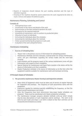 Machine Maintenance and Management processes | PDF