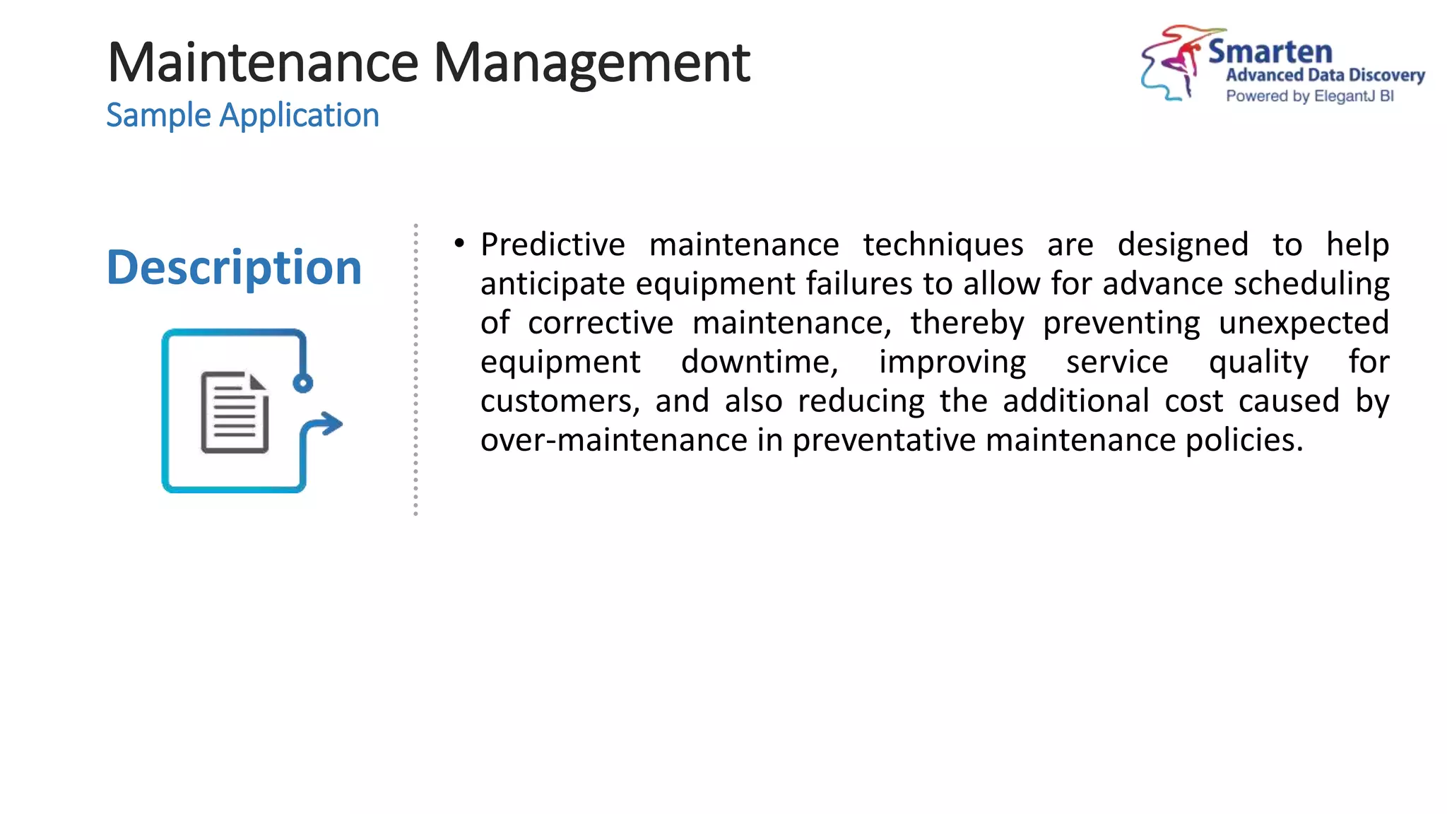 Machine Maintenance Management Predictive Analytics Use Case - Smarten ...