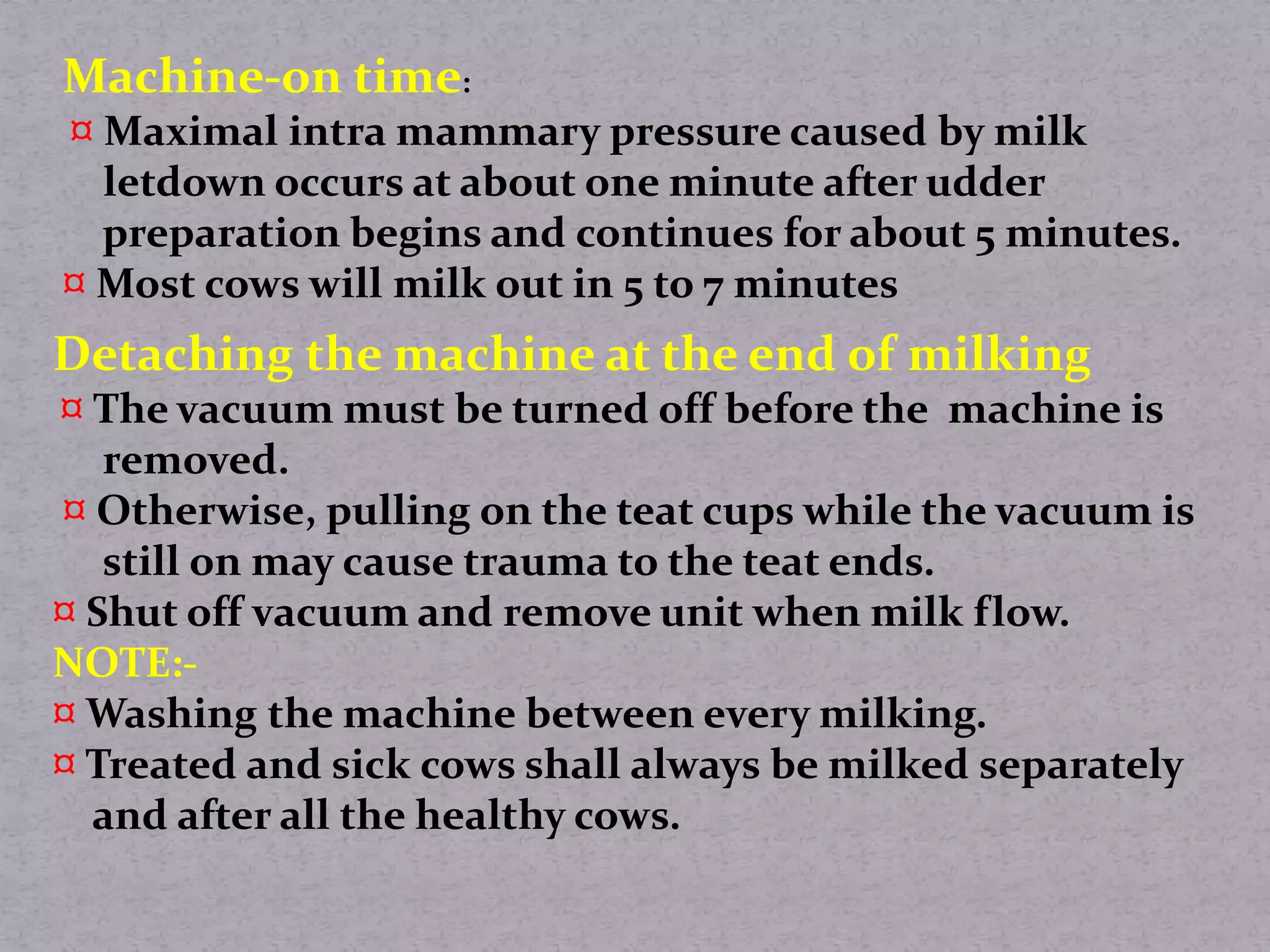 Machine milking | PPTX
