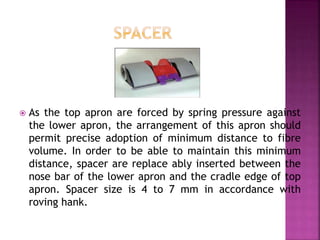 Machine parameter of speed frame | PPTX