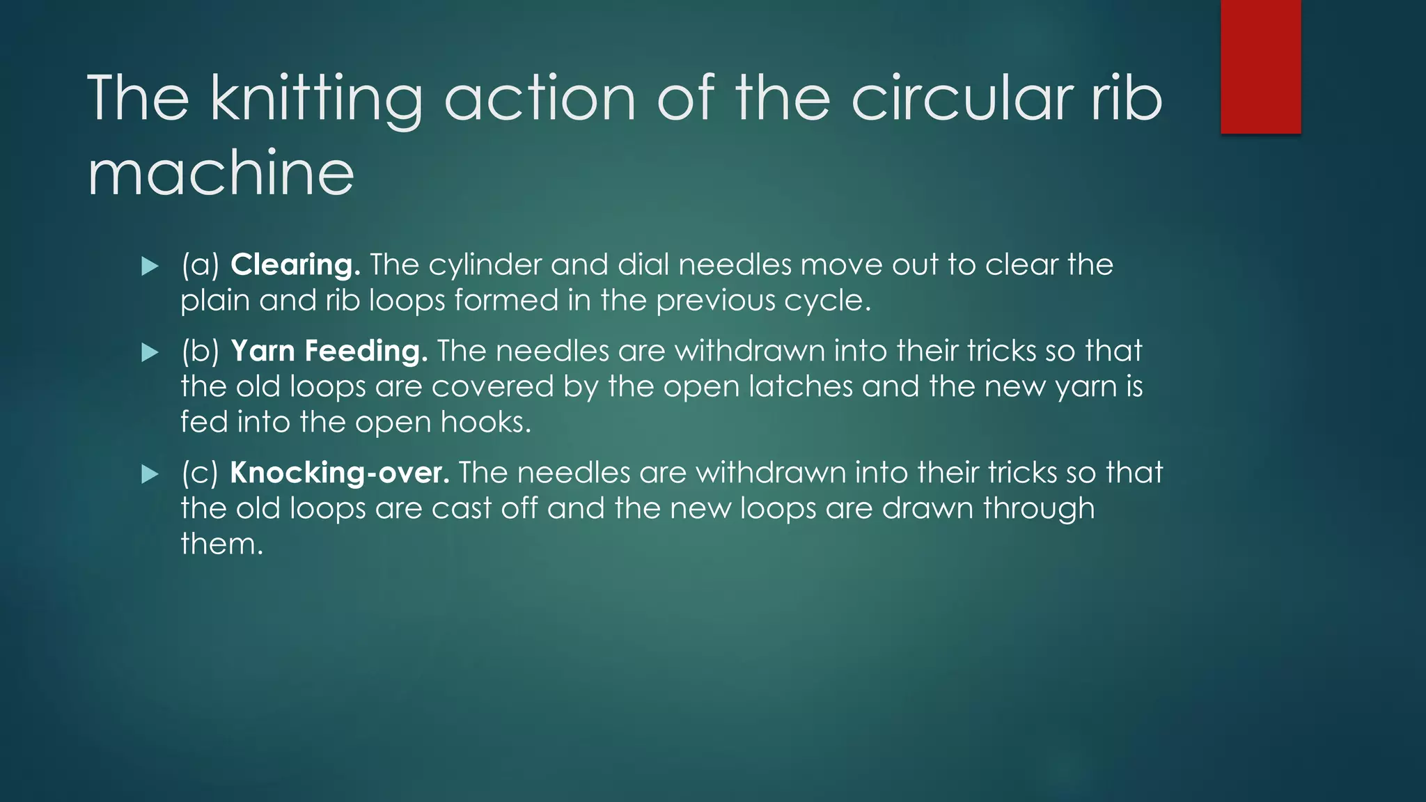 knitting Machine parts, knittging action & cam system | PDF