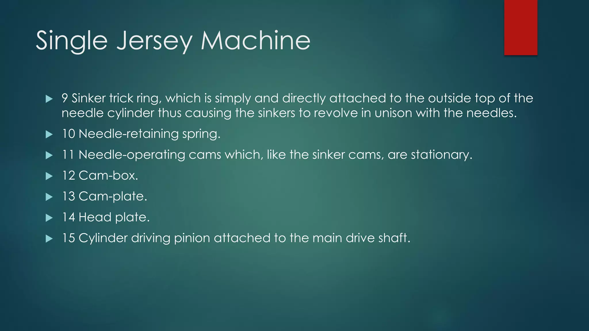 knitting Machine parts, knittging action & cam system | PDF