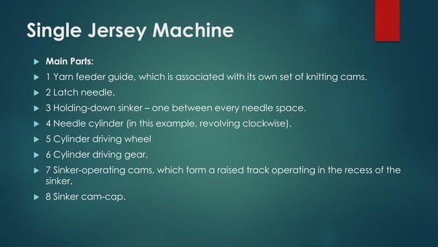 knitting Machine parts, knittging action & cam system | PDF ...