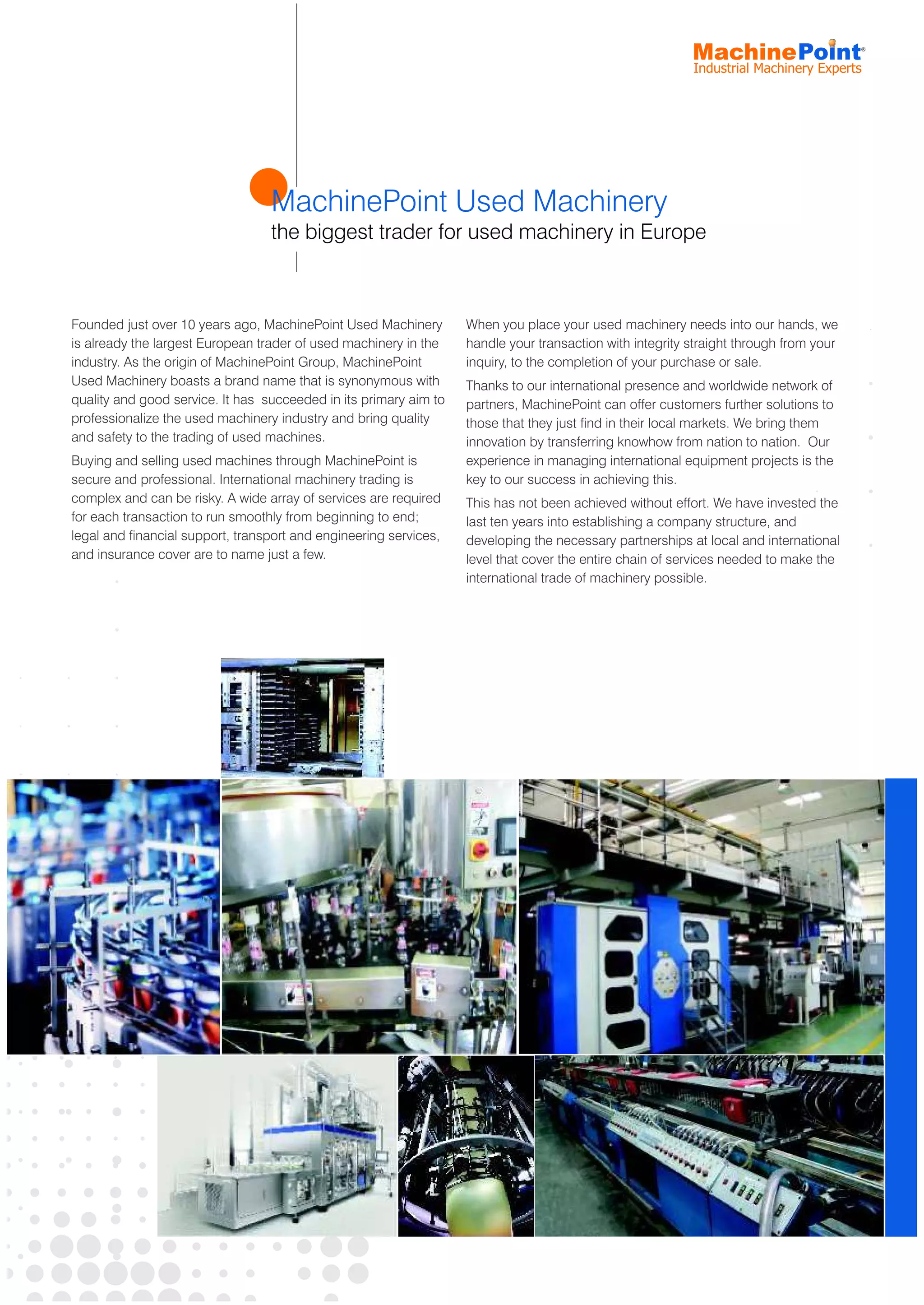 MachinePoint USED Machinery Brochure | PDF