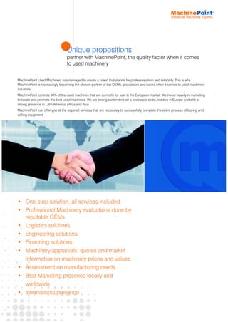 MachinePoint USED Machinery Brochure | PDF