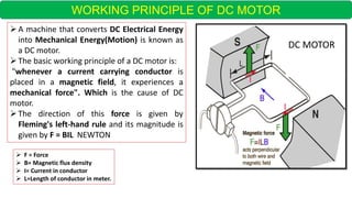 WORKING PRINCIPLE OF DC MOTOR,DC GENERATOR|DAY 12|FLEMING'S LEFT-HAND ...