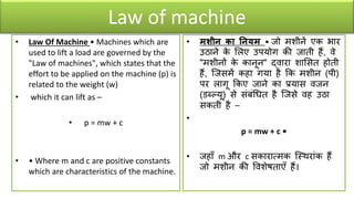 Simple lifting Machine | PPTX