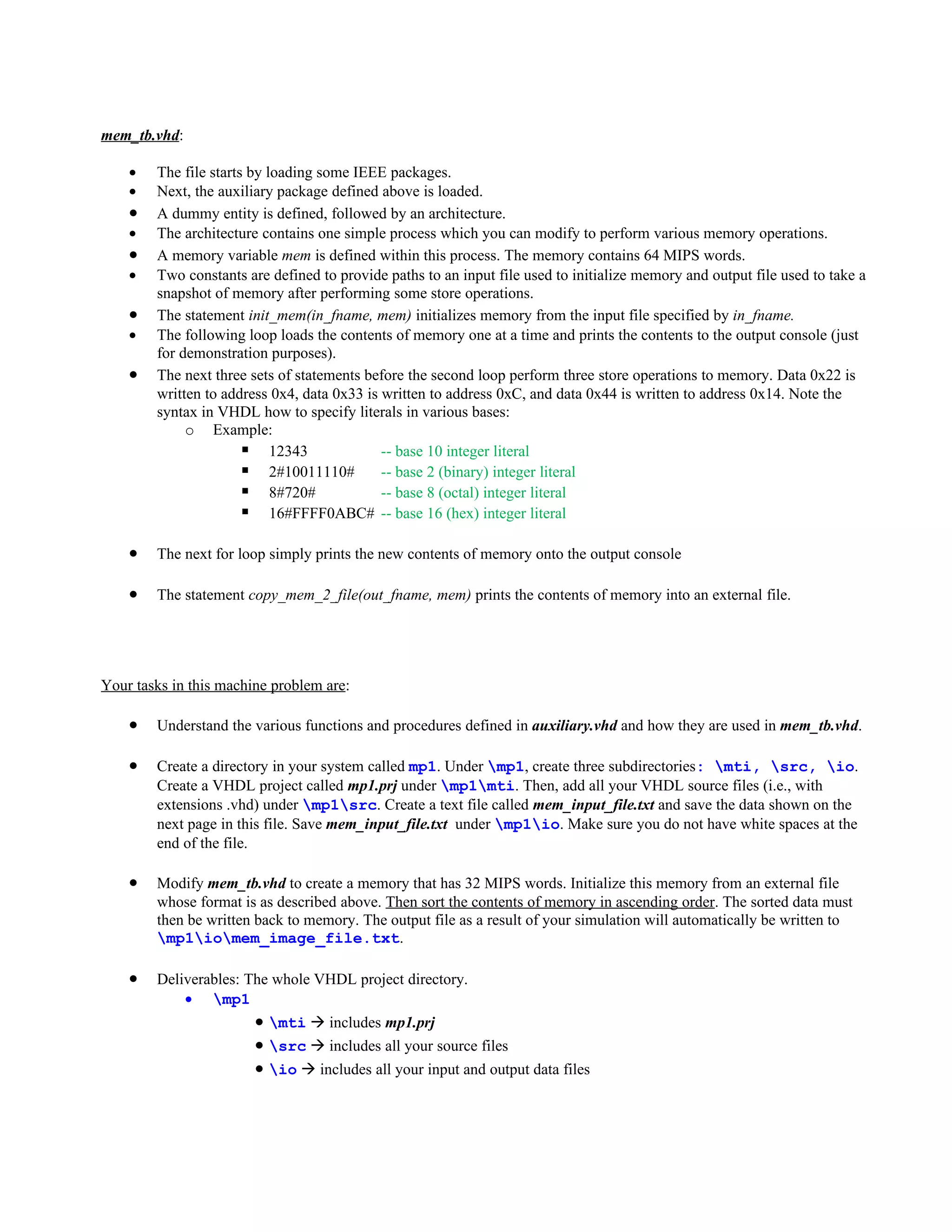 Machine Problem 1 | DOC