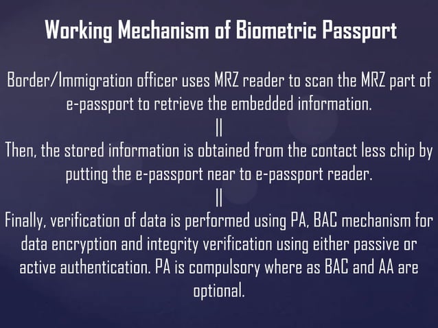 Machine Readable Travel Documents (MRTD) - Biometric Passport