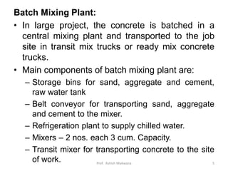 Machineries and equipments used for large concrete works_Advanced ...
