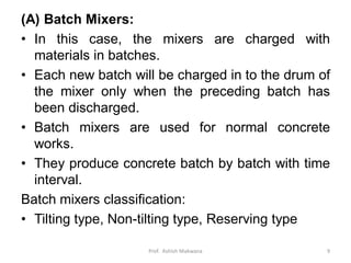 Machineries and equipments used for large concrete works_Advanced ...