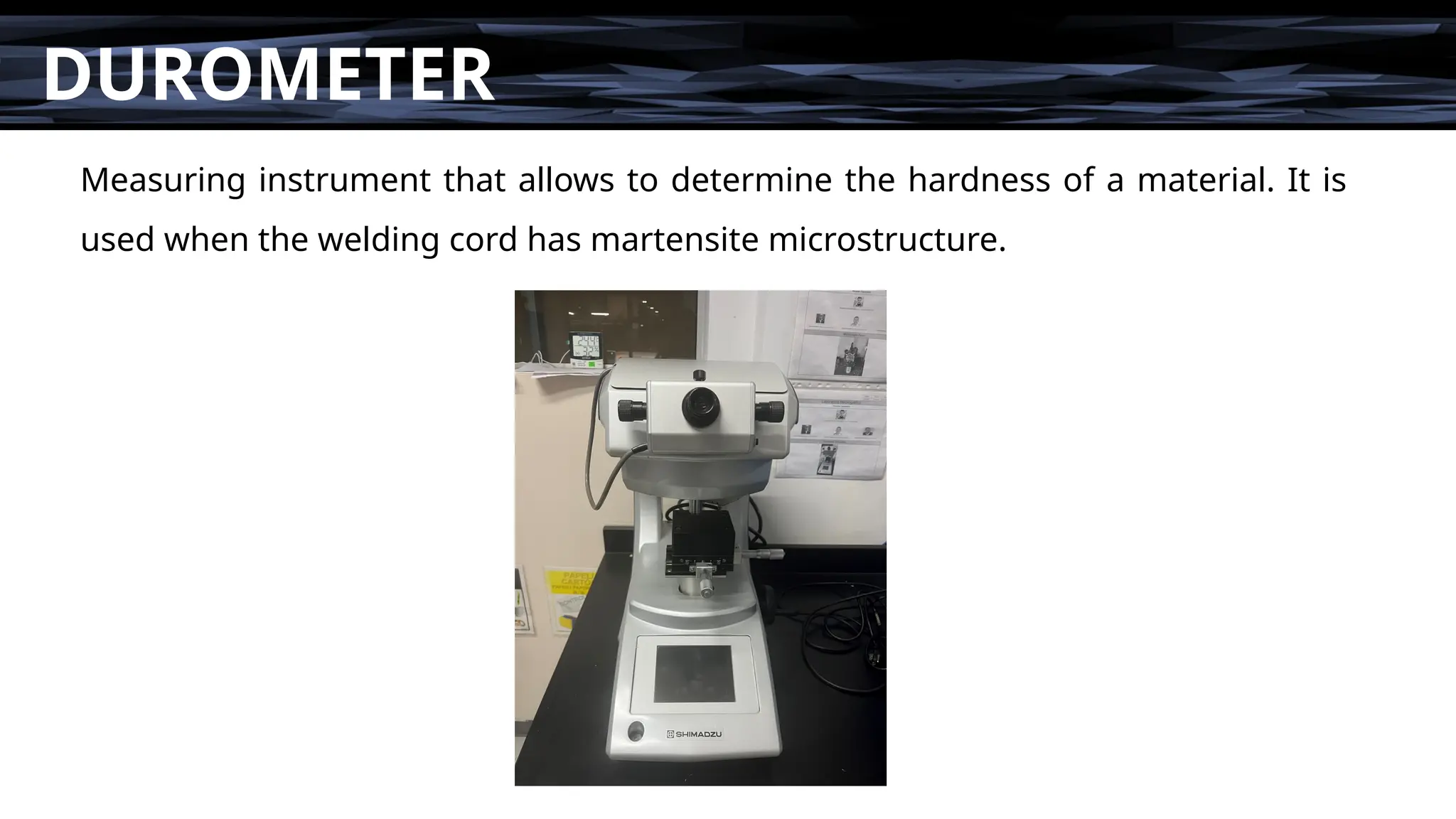 MACHINERY AND EQUIPMENT IN THE METALLOGRAPHY LABORATORY.pptx