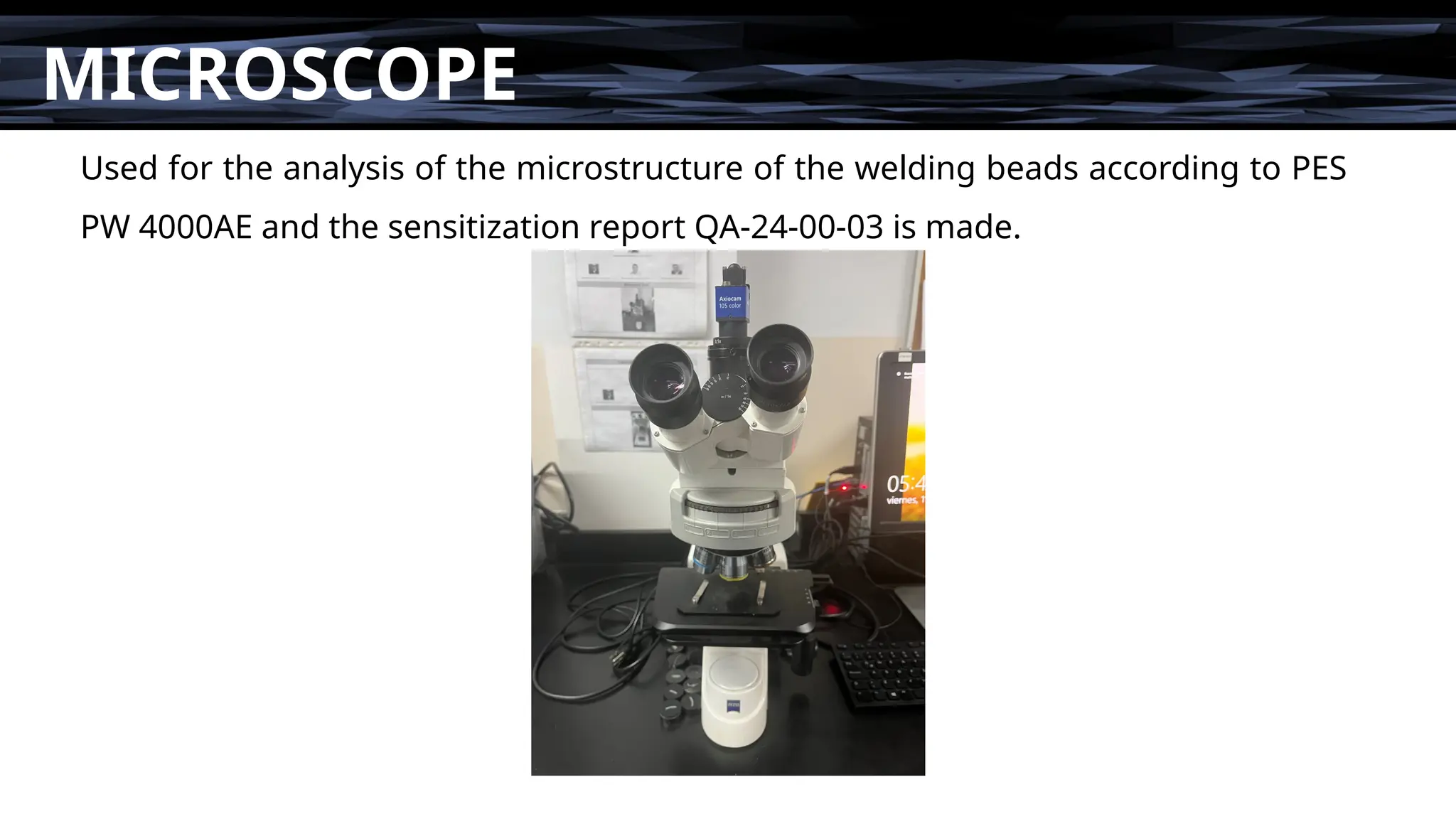 MACHINERY AND EQUIPMENT IN THE METALLOGRAPHY LABORATORY.pptx
