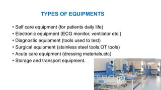 Machinery, Equiments and Linen nursing foundation.pptx
