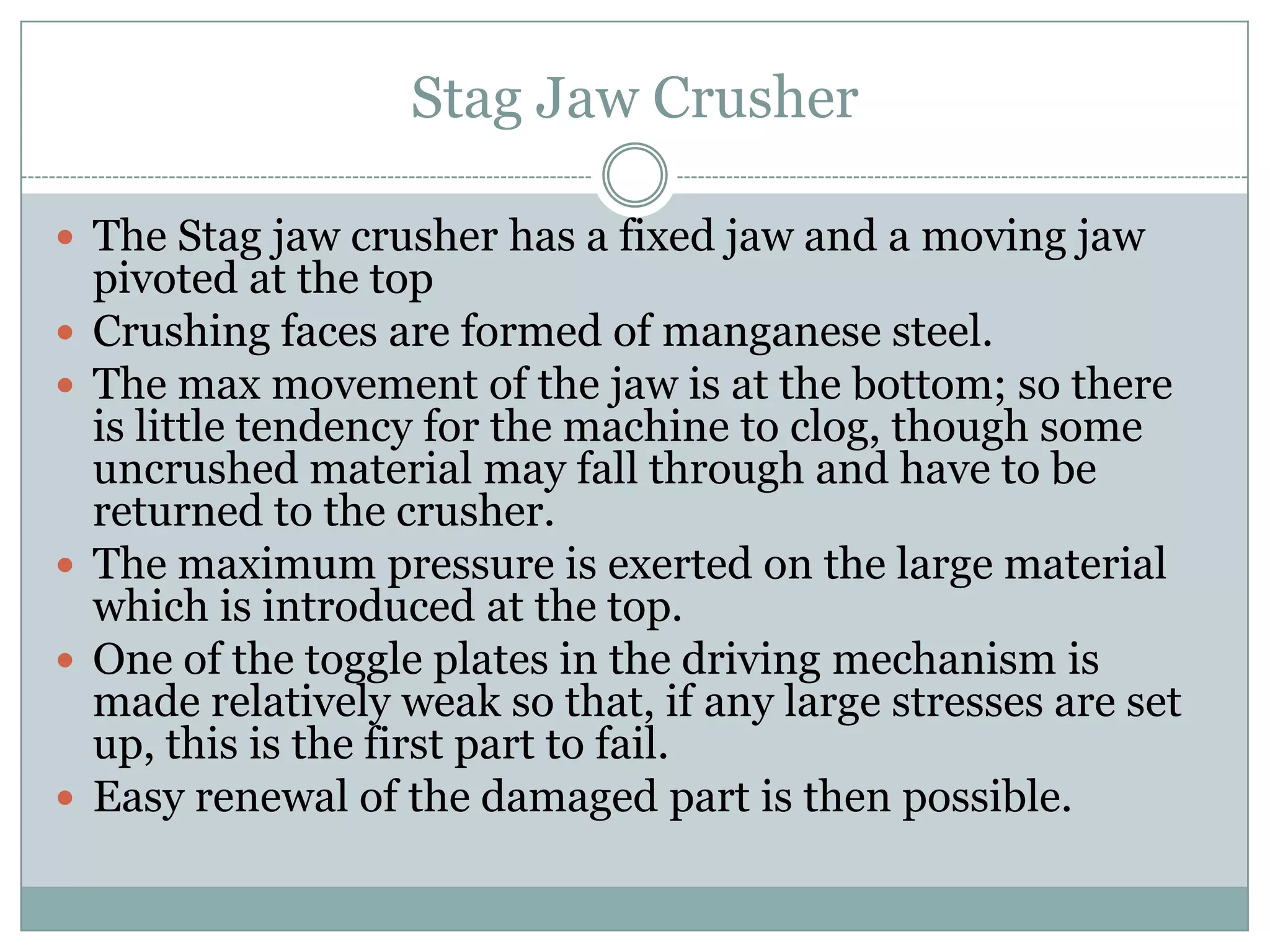 Machinery for crushing and grinding | PPTX