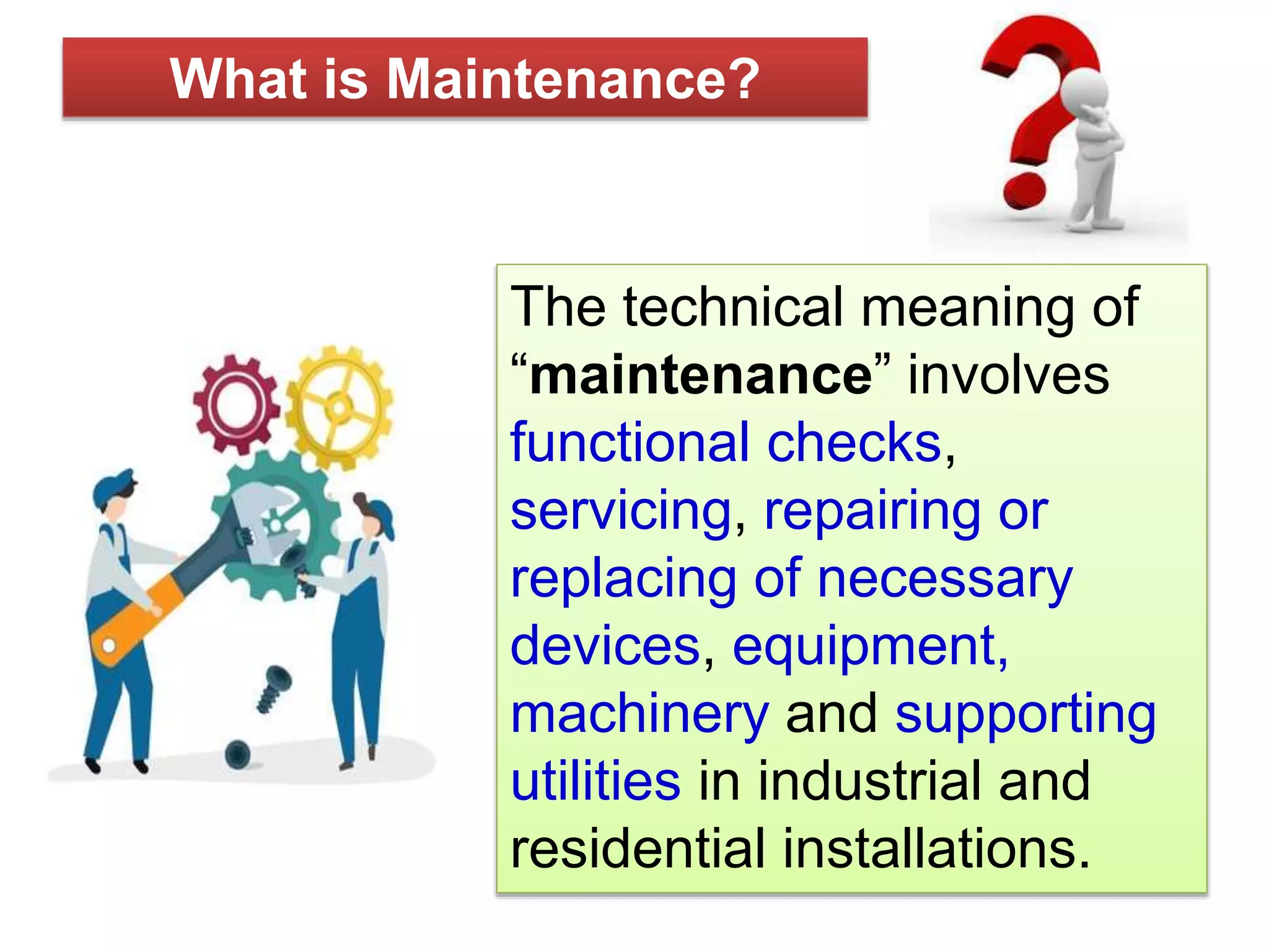 Machinery Maintenance | PPTX