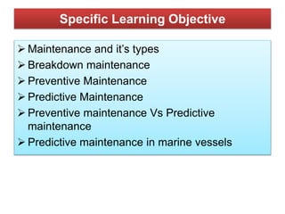 Machinery Maintenance | PPTX