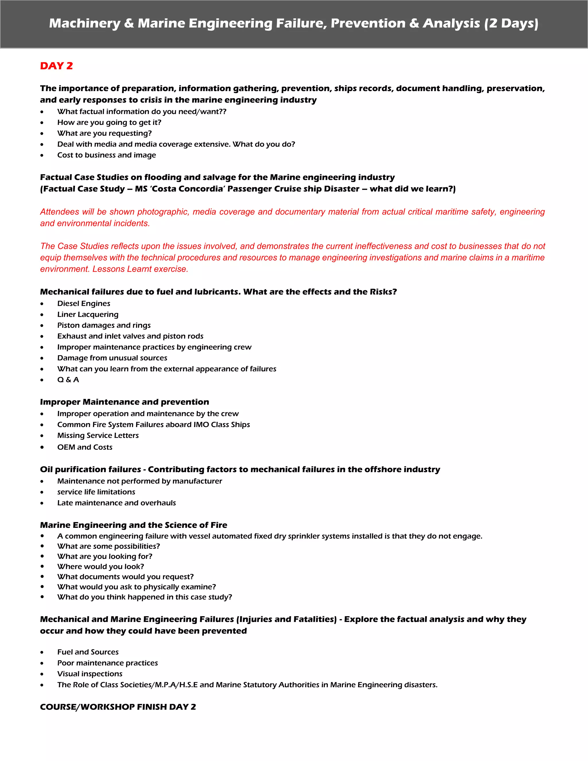 Machinery & Marine engineering failure prevention & analysis PETRO1 | PDF