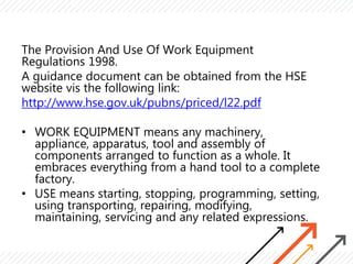 Health and Safety In The Workplace_3 Machinery Safety | PPTX